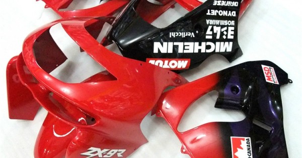 Kawasaki Ninja ZX9R Red Motorcycle fairings(1998-1999)