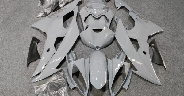 Yamaha Nardo Gray with Silver decals YZF R6 Motorcycle Fairings(2008-2016)