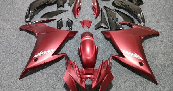 Matte Red Yamaha FZ6R Motorcycle Fairings(2009-2015)