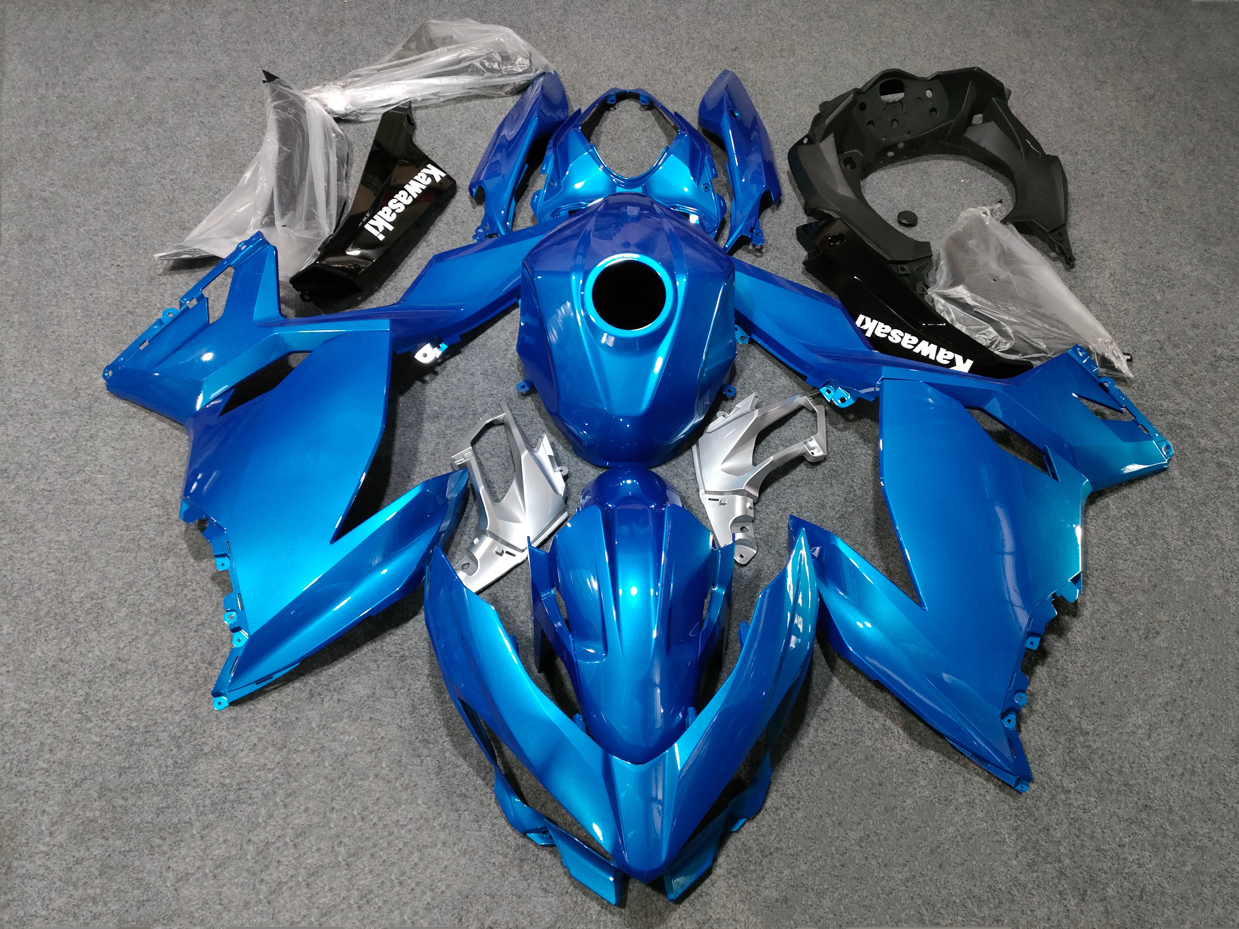 2009 Kawasaki Zx6r Blue