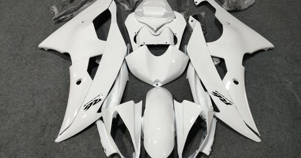 Yamaha YZF R6 Pure White Motorcycle Fairings (2006-2007)