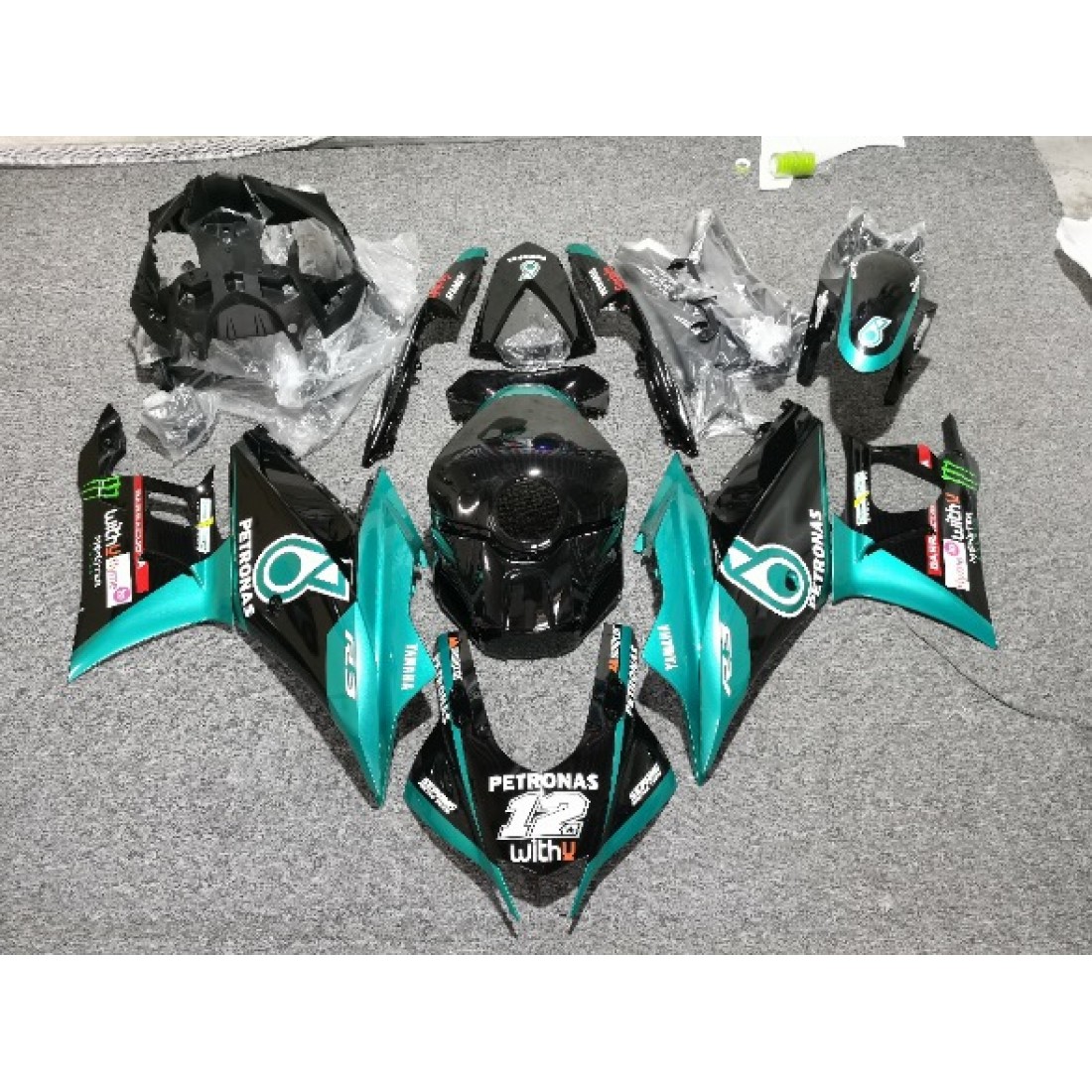 Black Yamaha R3 Motorcycle Fairings(2019-2023)