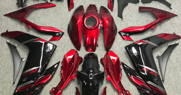 Candy Red Yamaha R3 Motorcycle Fairings(2015-2018)